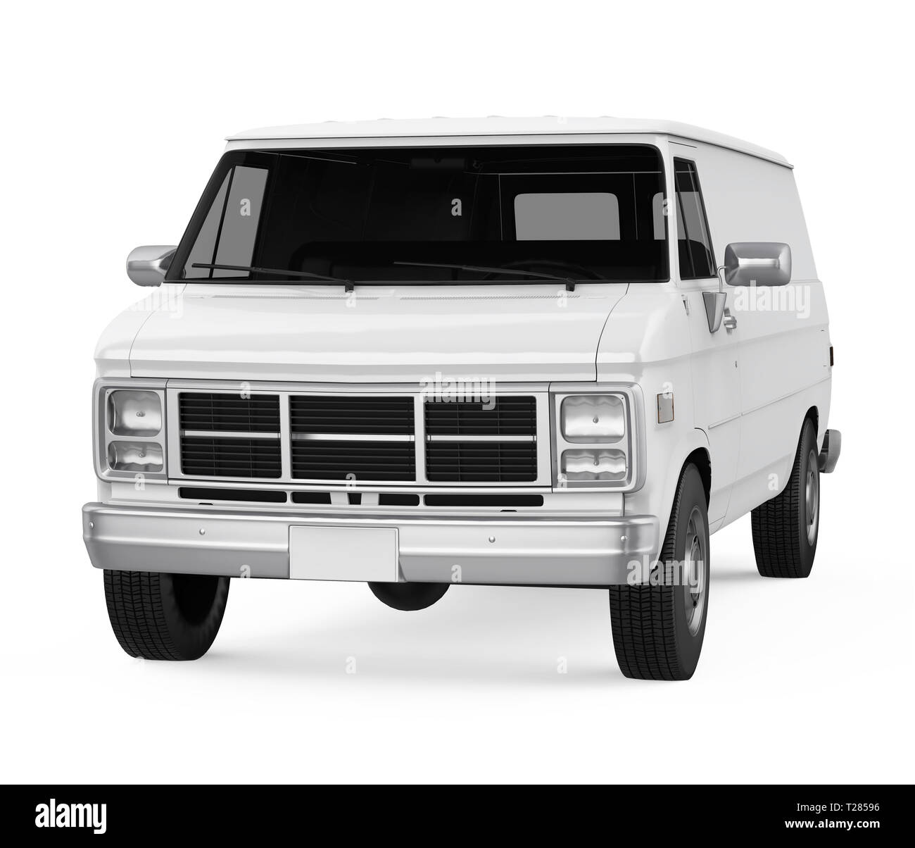 Delivery Van Isolated Stock Photo - Alamy