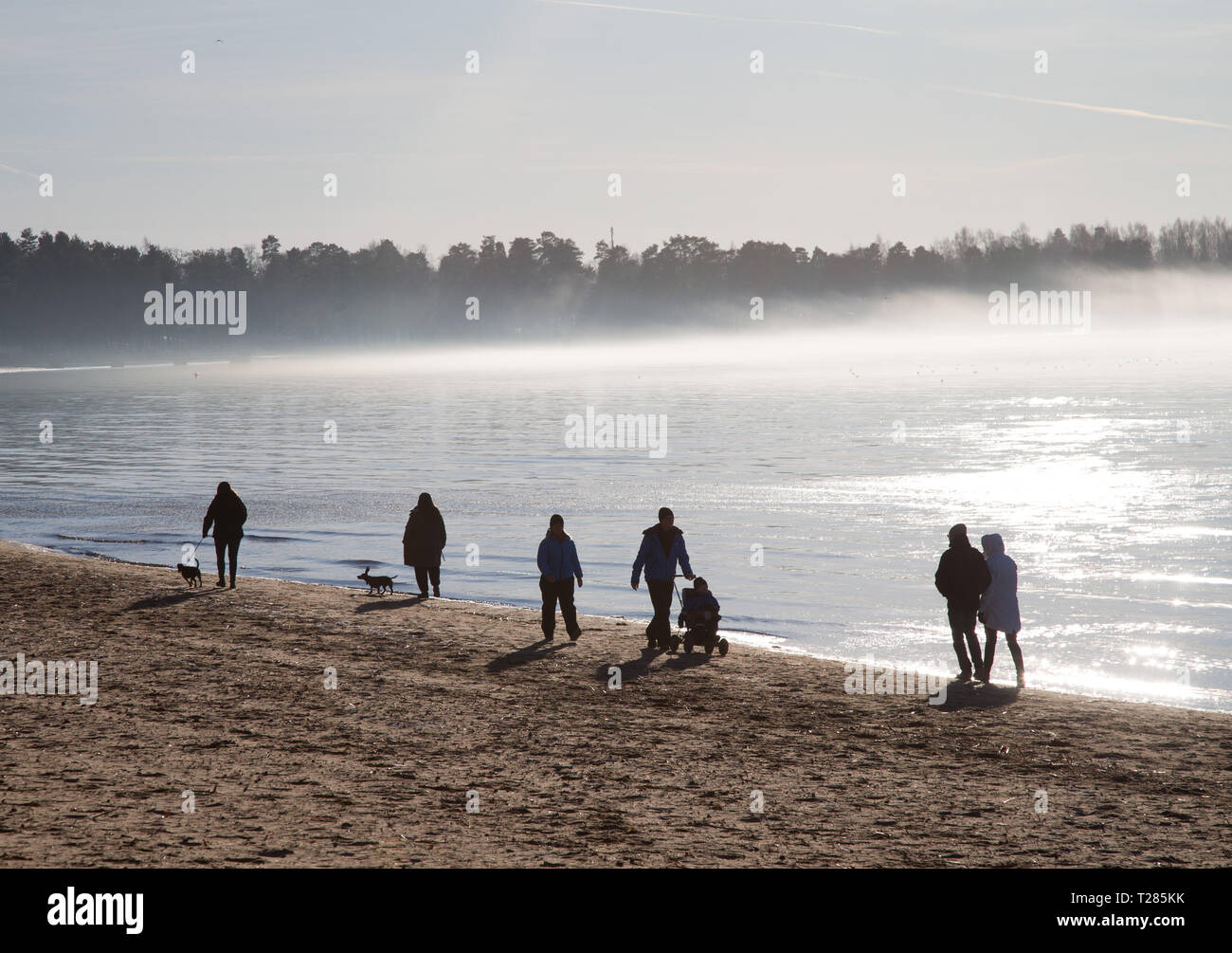 People on Sunday walk Stock Photo - Alamy
