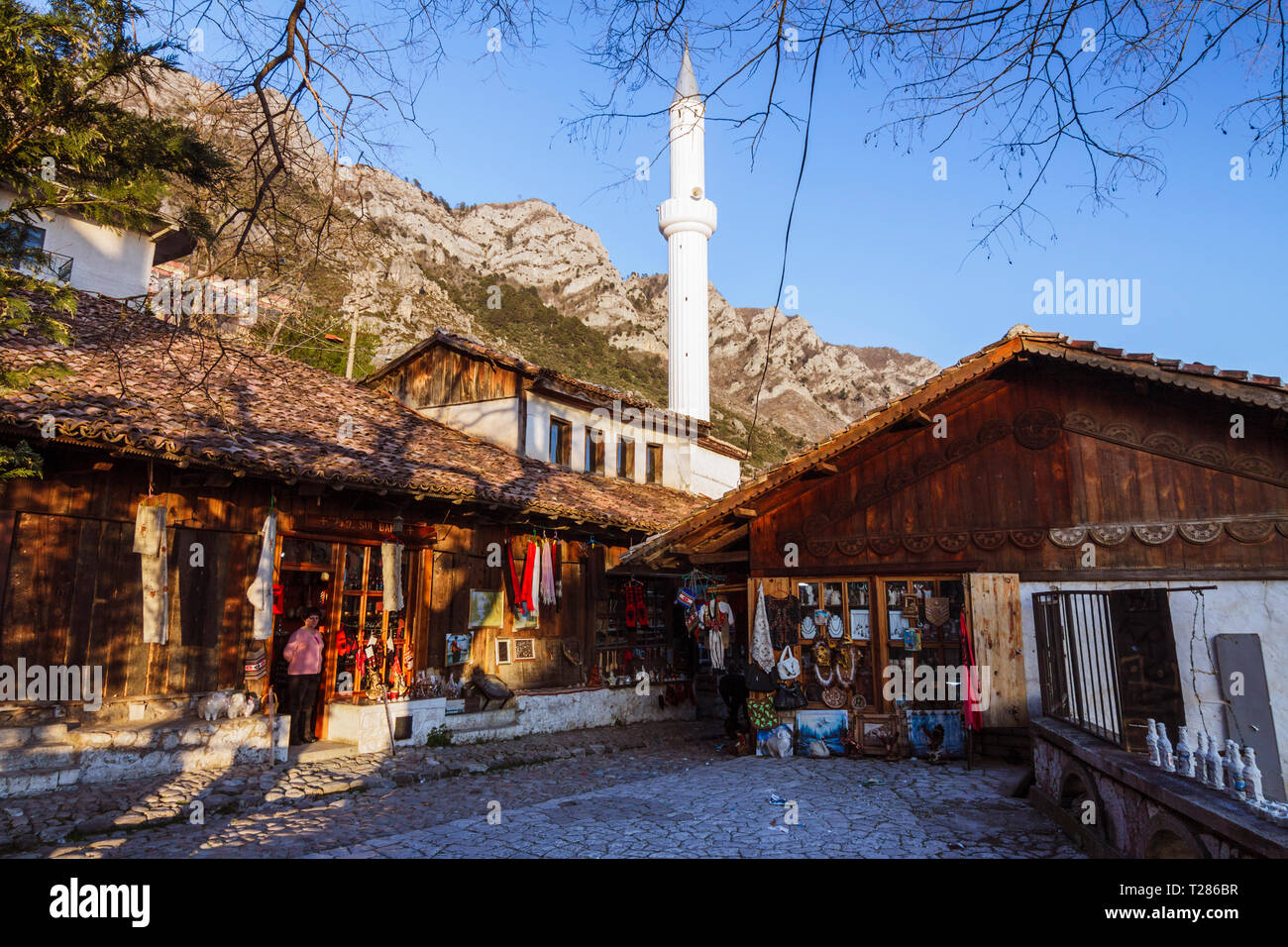 Old bazaar minaret kruja albania hi-res stock photography and images ...