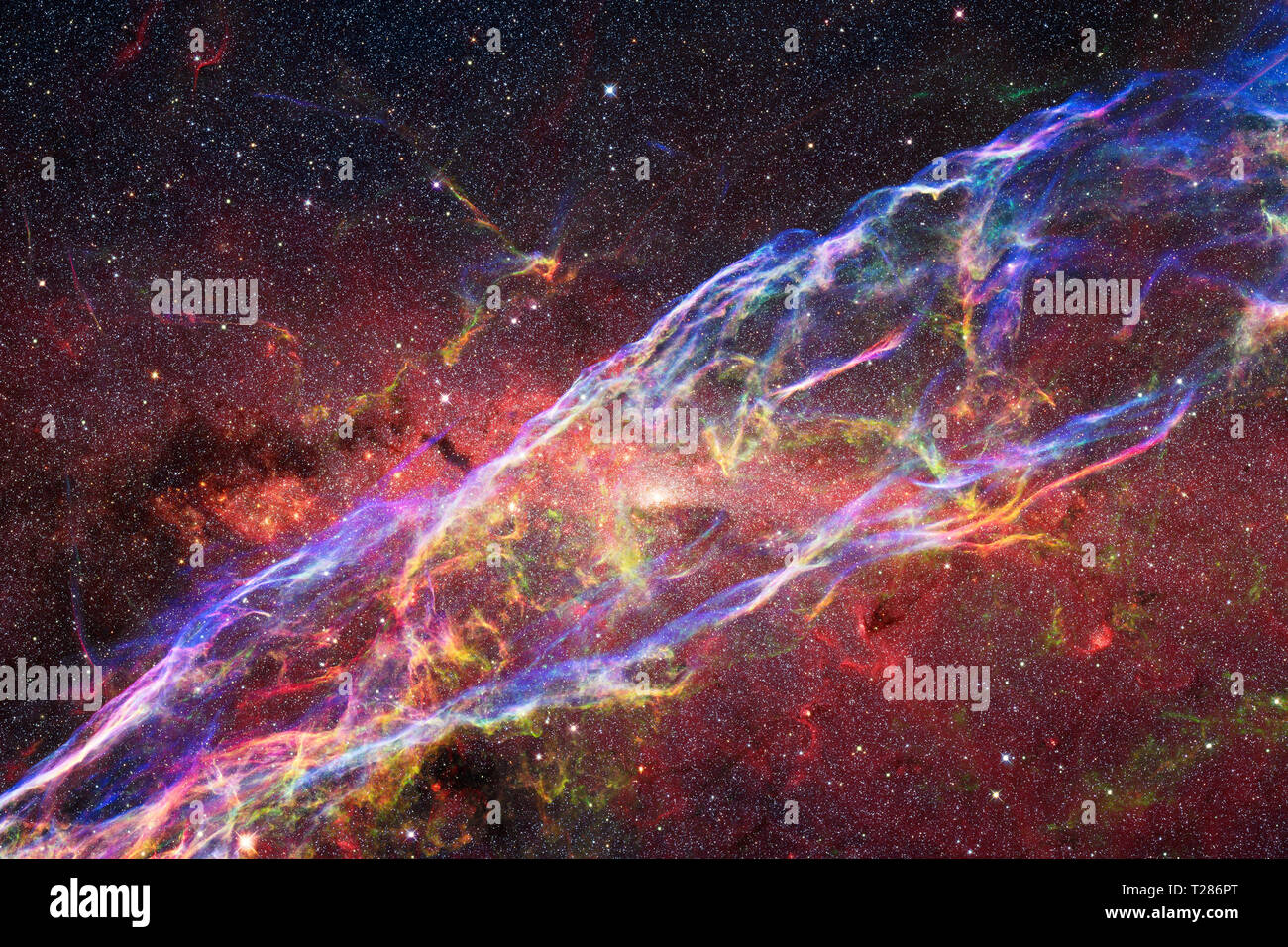 Awesome beautiful nebula somewhere in outer space. Elements of this ...