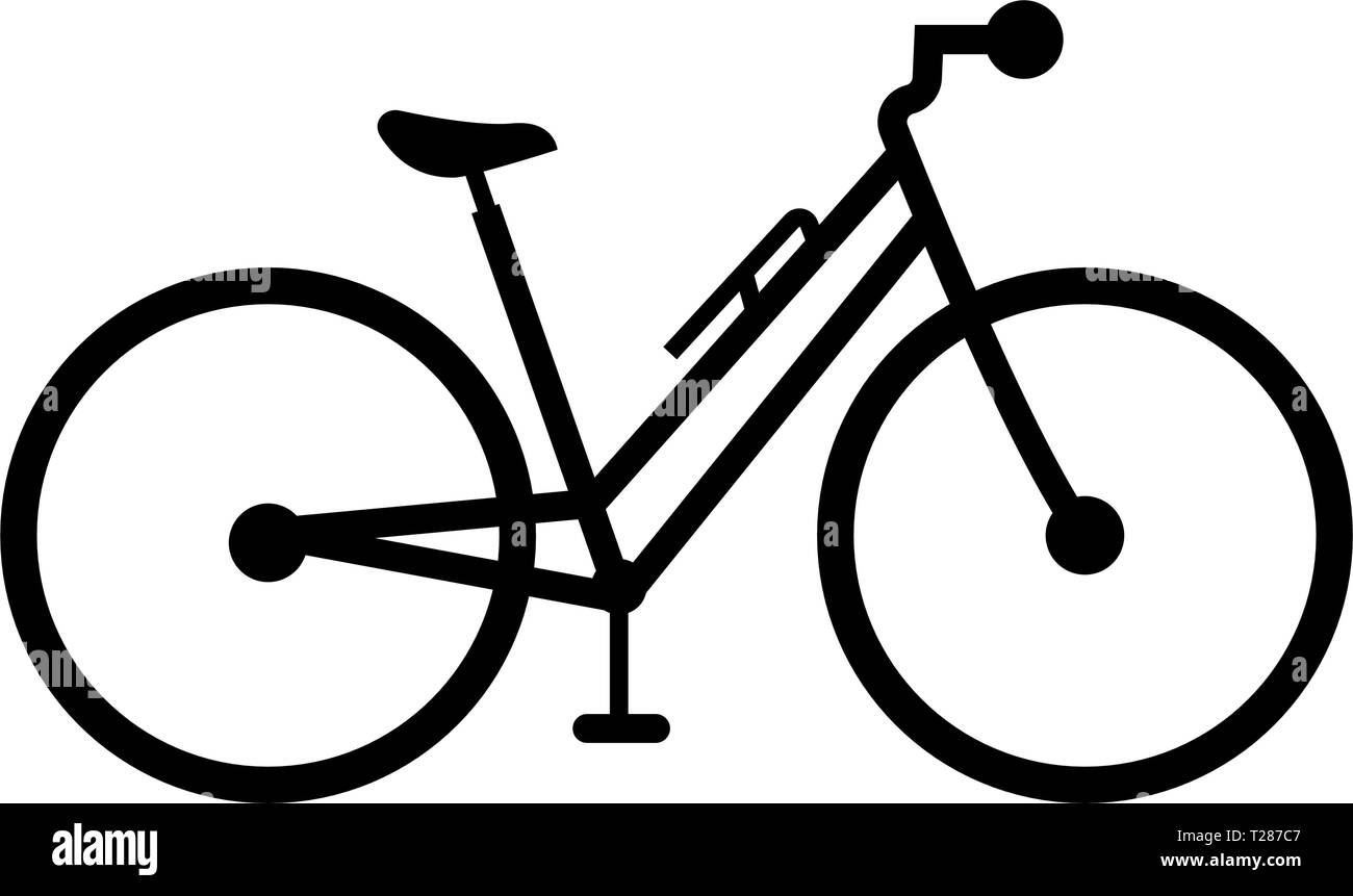 Cyclist side view road Stock Vector Images - Alamy