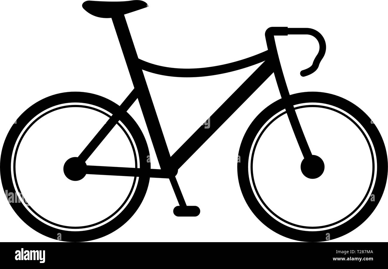 Cyclist side view road Stock Vector Images - Alamy