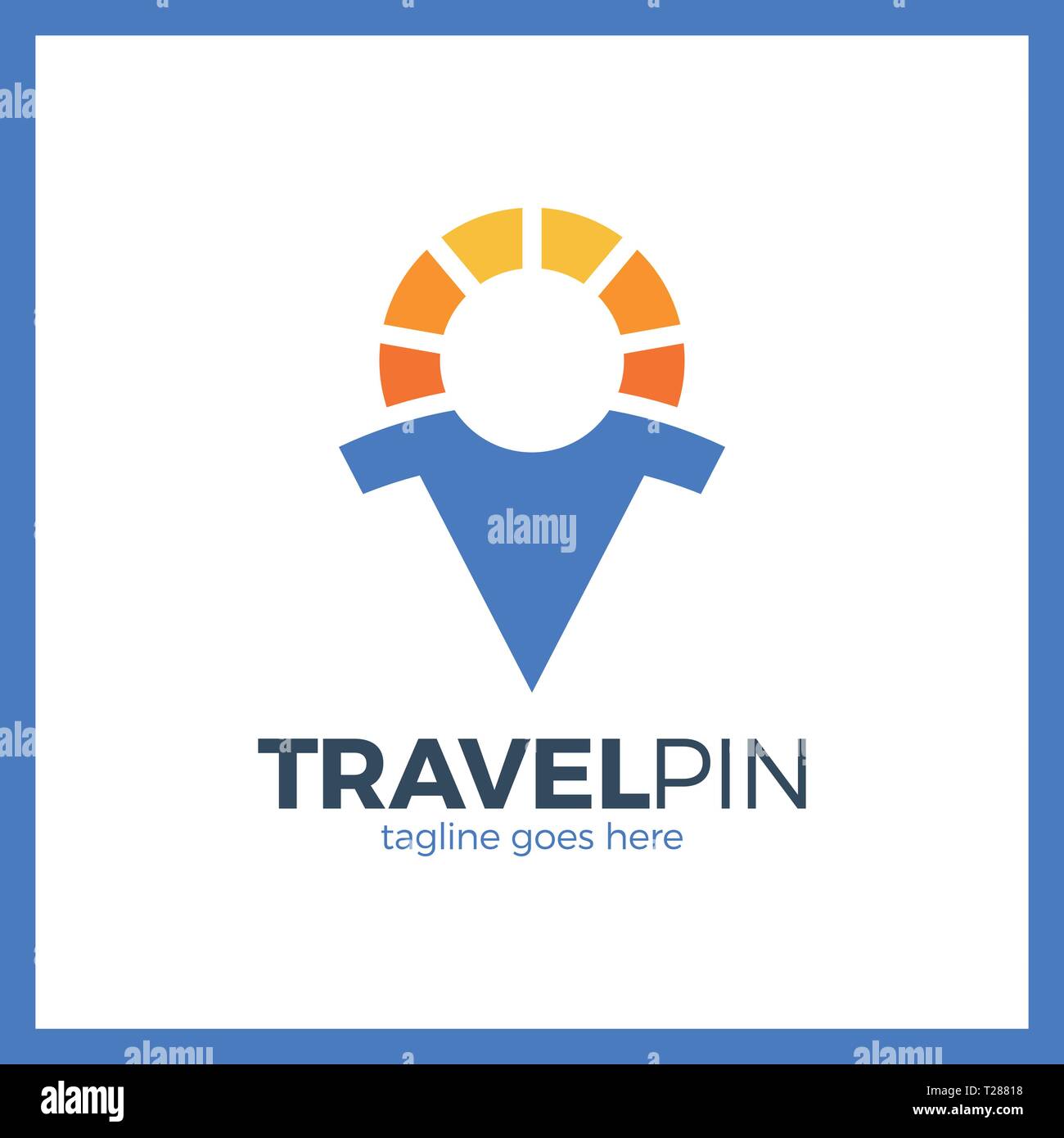 Travel Sun Men Place - Sunny Pin Stock Vector Image & Art - Alamy