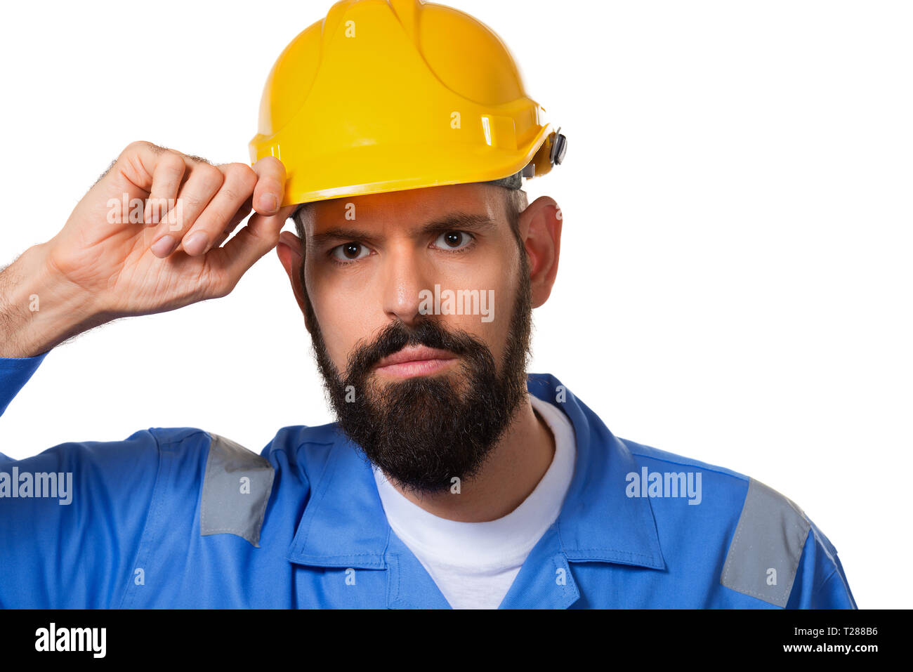 Bearded plasterer hi-res stock photography and images - Alamy