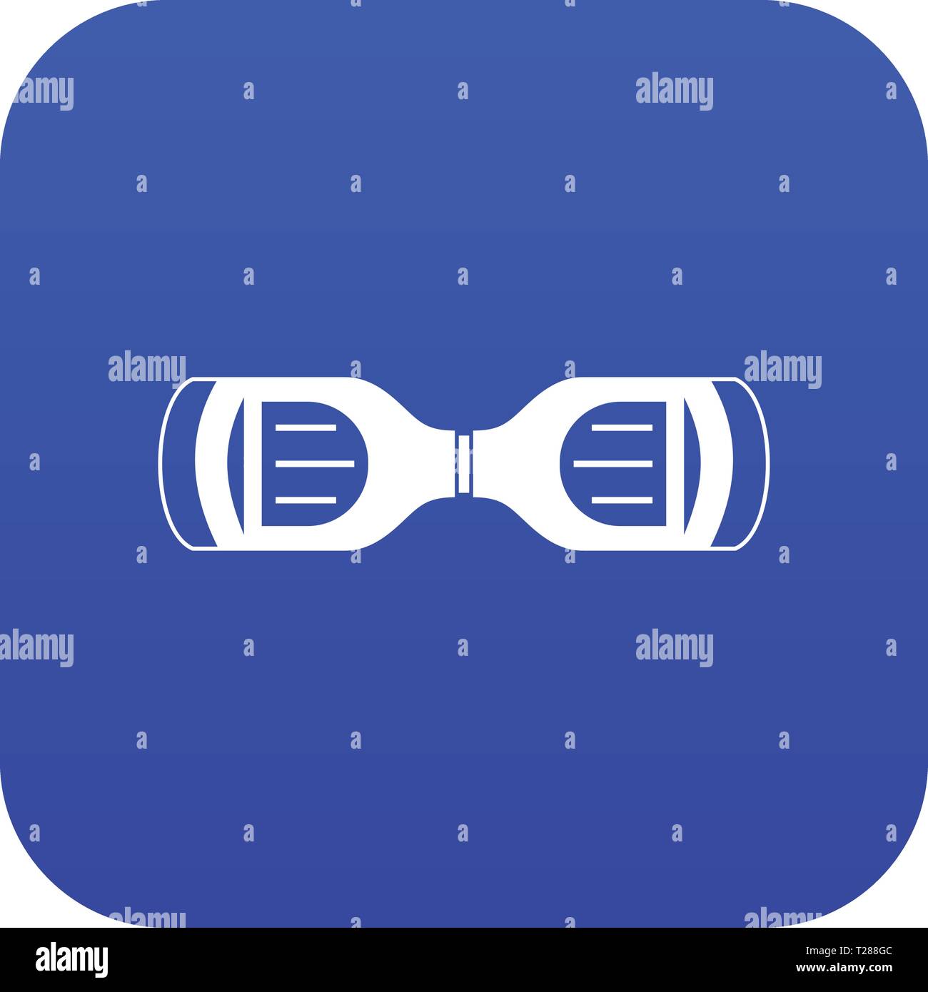 Hoverboard gyro pod top view icon digital blue Stock Vector Image & Art ...