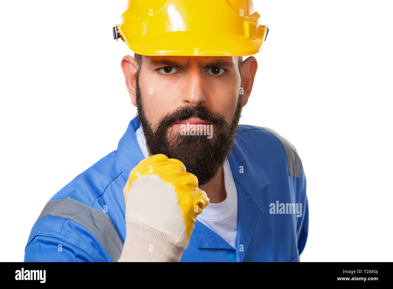 Bearded plasterer hi-res stock photography and images - Alamy