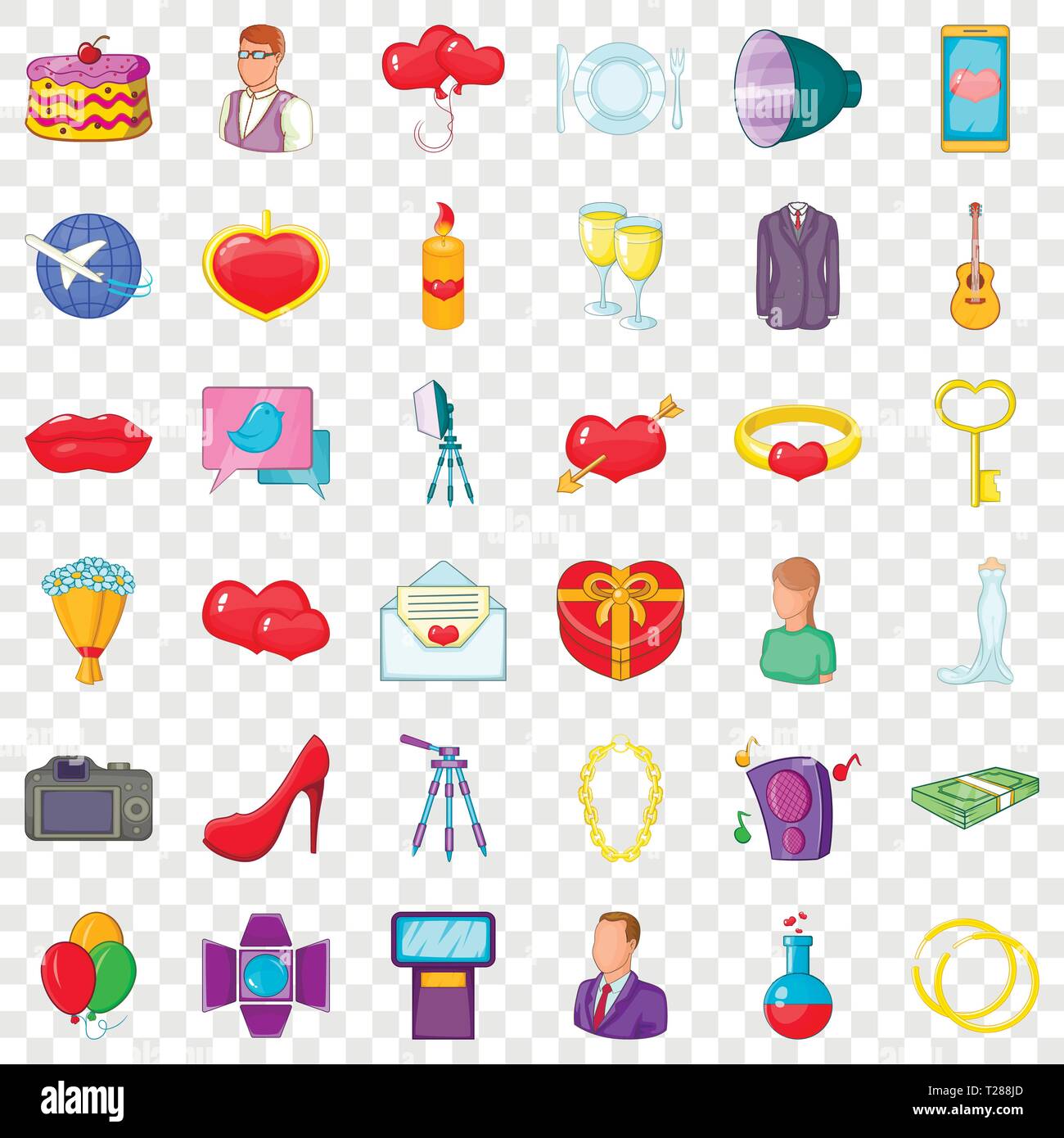 Good wedding icons set, cartoon style Stock Vector Image & Art - Alamy