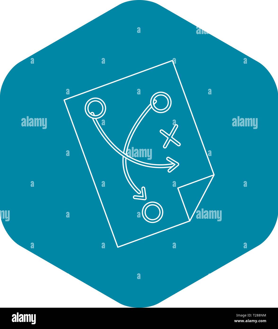 Football tactic icon, outline style Stock Vector Image & Art - Alamy