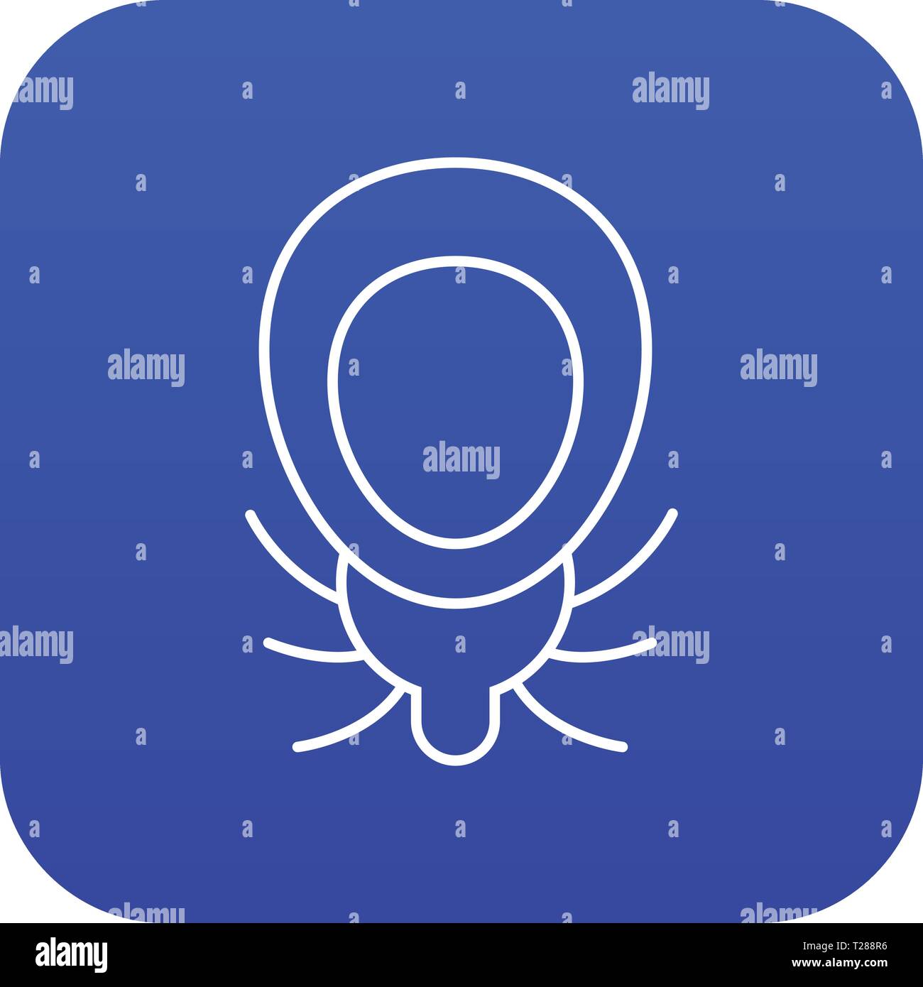 Mouse virus icon blue vector Stock Vector Image & Art - Alamy