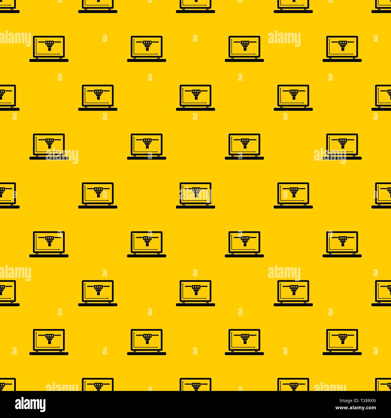 Laptop with 3D design pattern vector Stock Vector Image & Art - Alamy