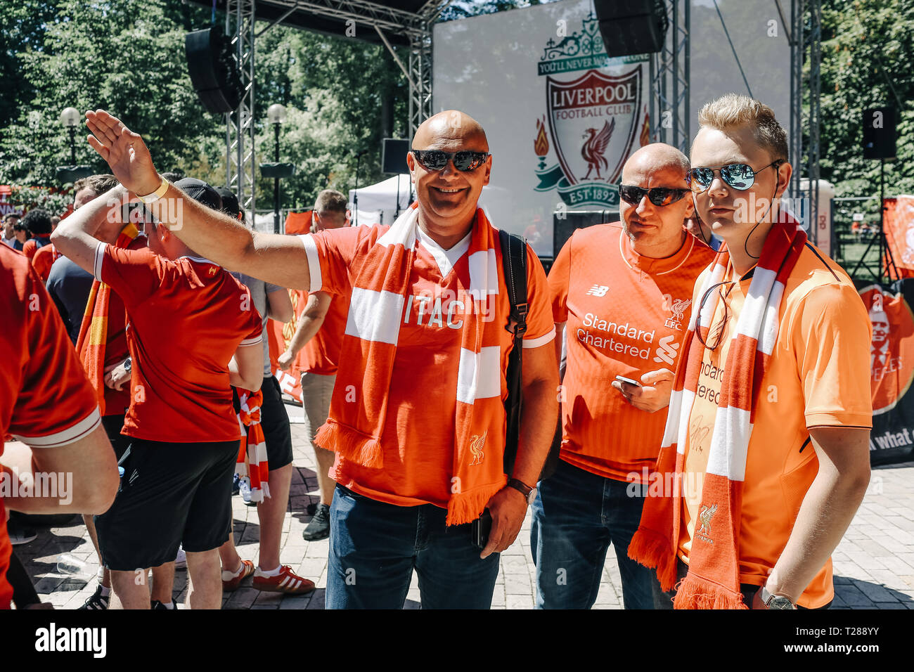 Liverpool, fan club UEFA Champions League Final, Olimpiyskiy National ...