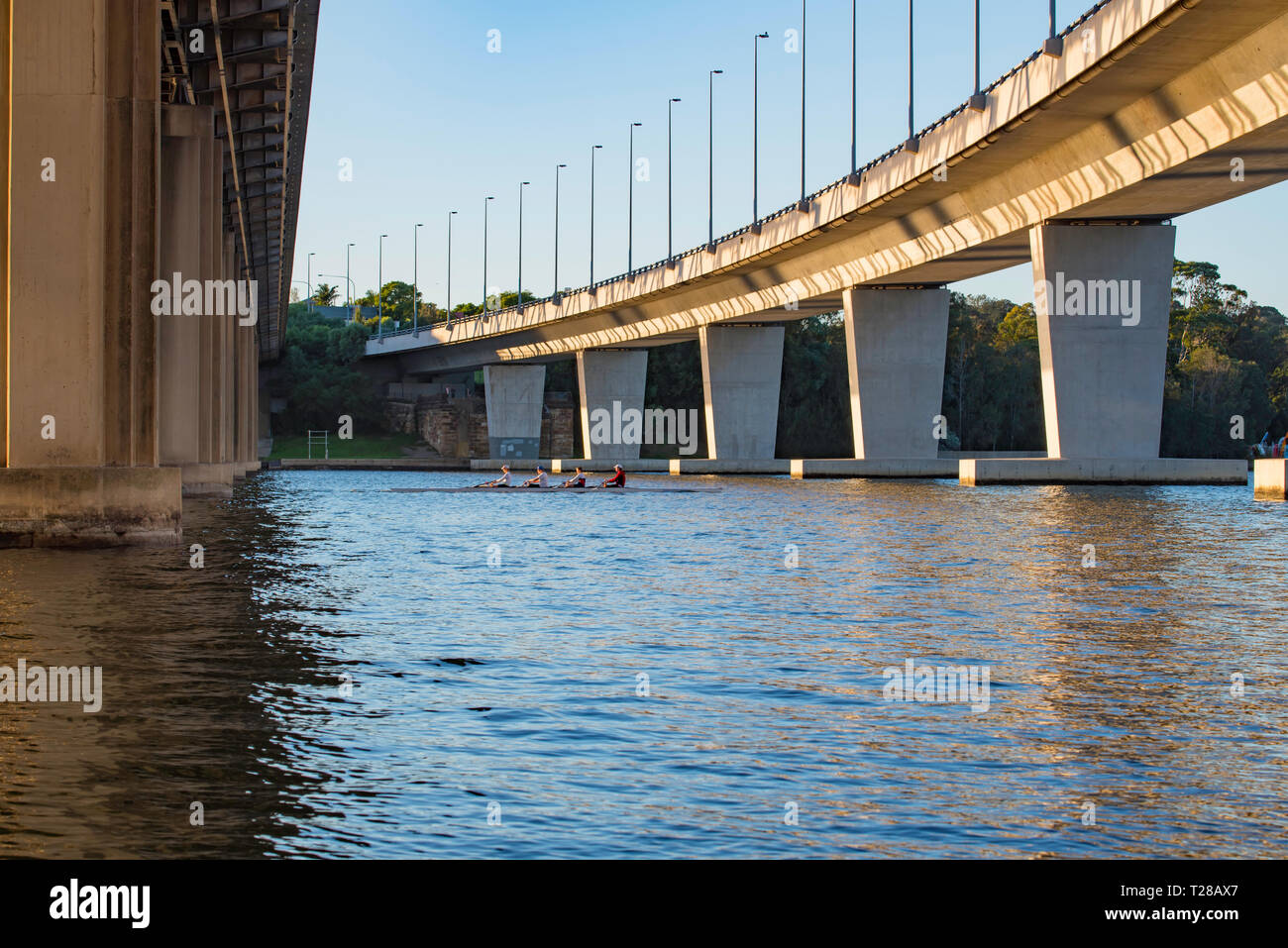 Quad rowing boat on a river hi-res stock photography and images - Alamy