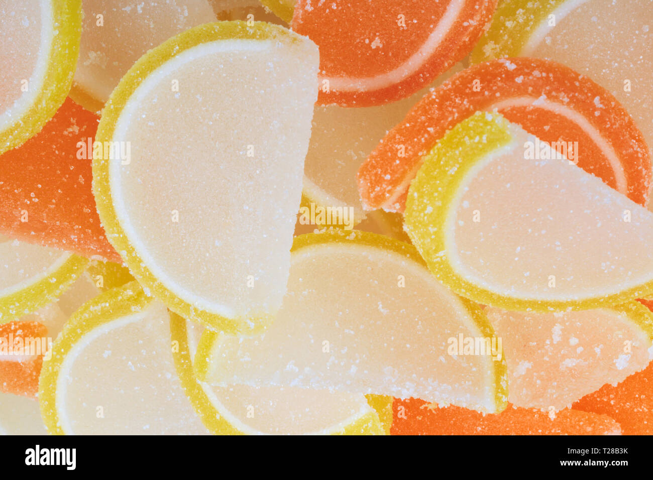 many Multicolor Fruit Jelly Stock Photo - Alamy