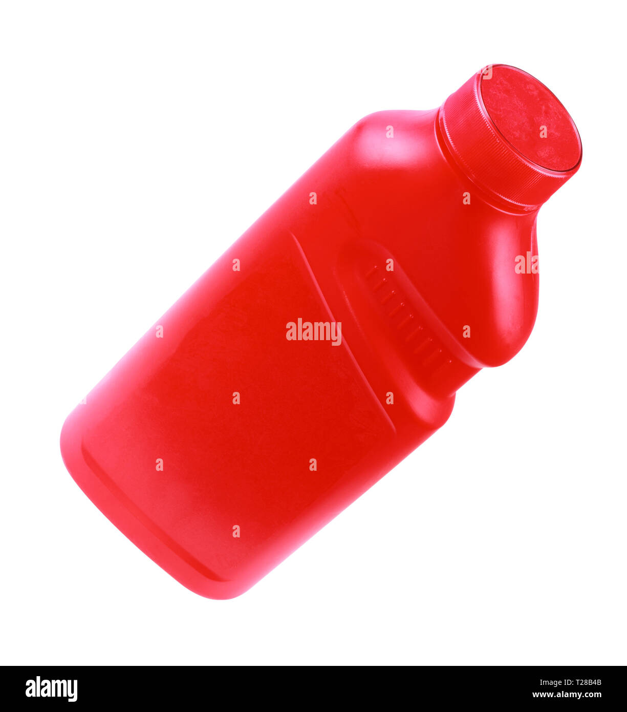Red Plastic Bottle Isolated Stock Photo - Alamy