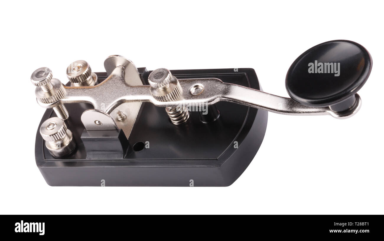 Morse Key Isolated Stock Photo - Alamy