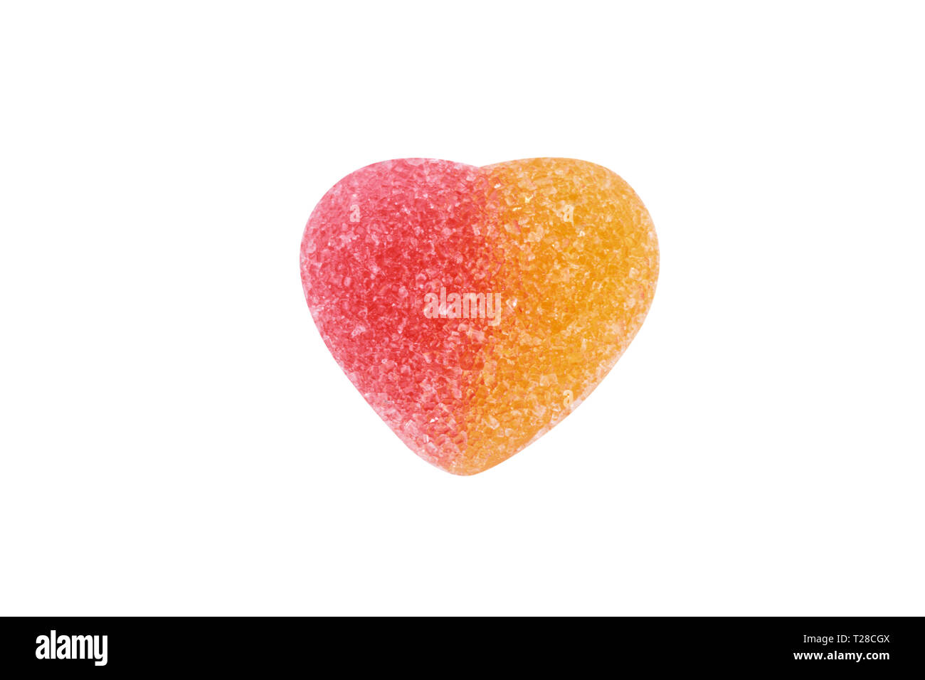 Fruit Jelly with Heart Shape Isolated Stock Photo - Alamy