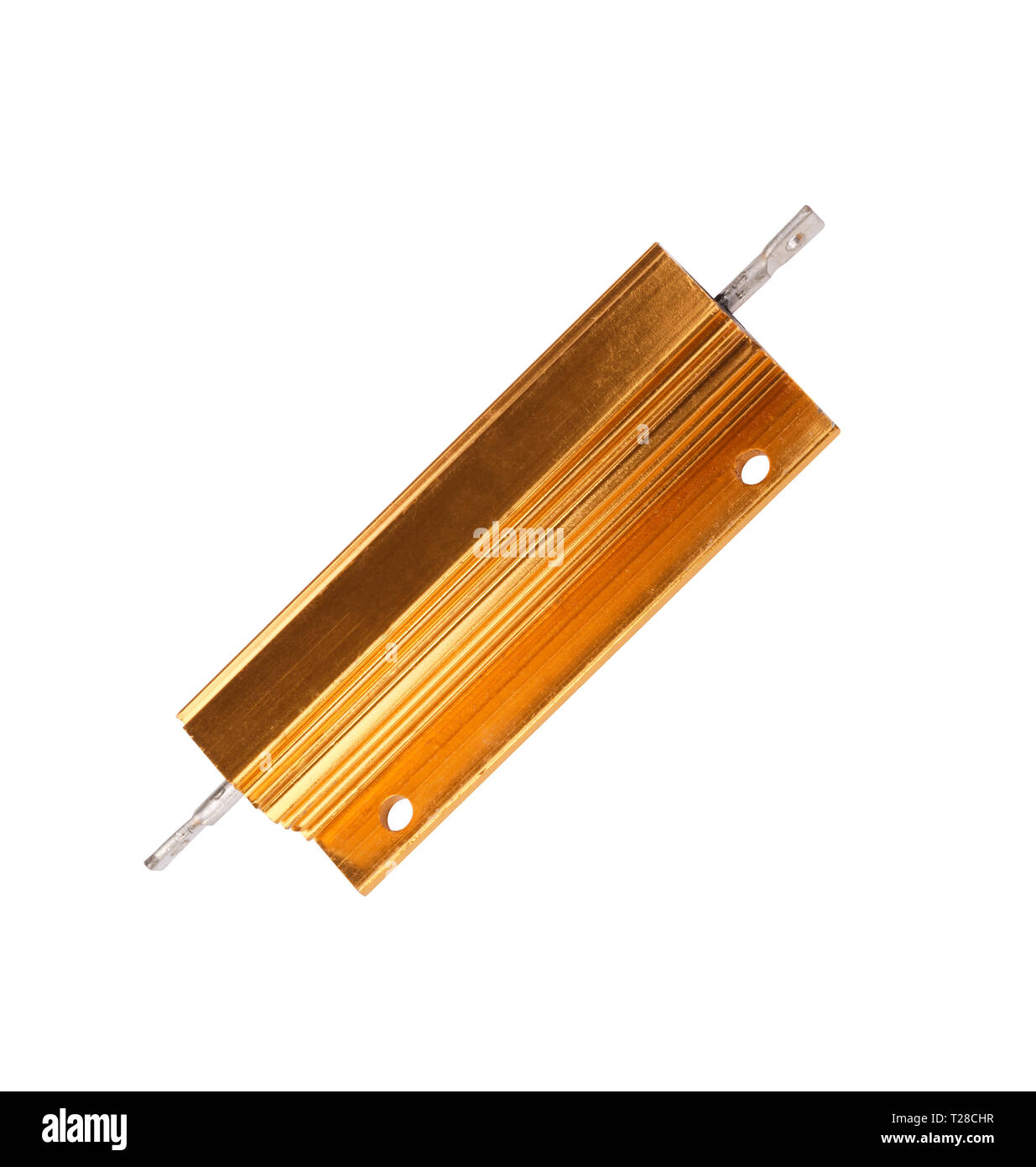 Resistor in Metal Case Isolated Stock Photo - Alamy