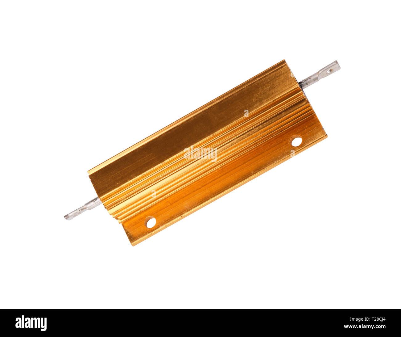 Resistor in Metal Case Isolated Stock Photo - Alamy