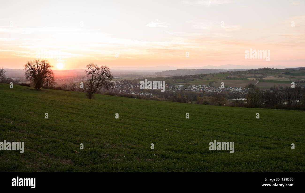 landscape in southern germany Stock Photo - Alamy