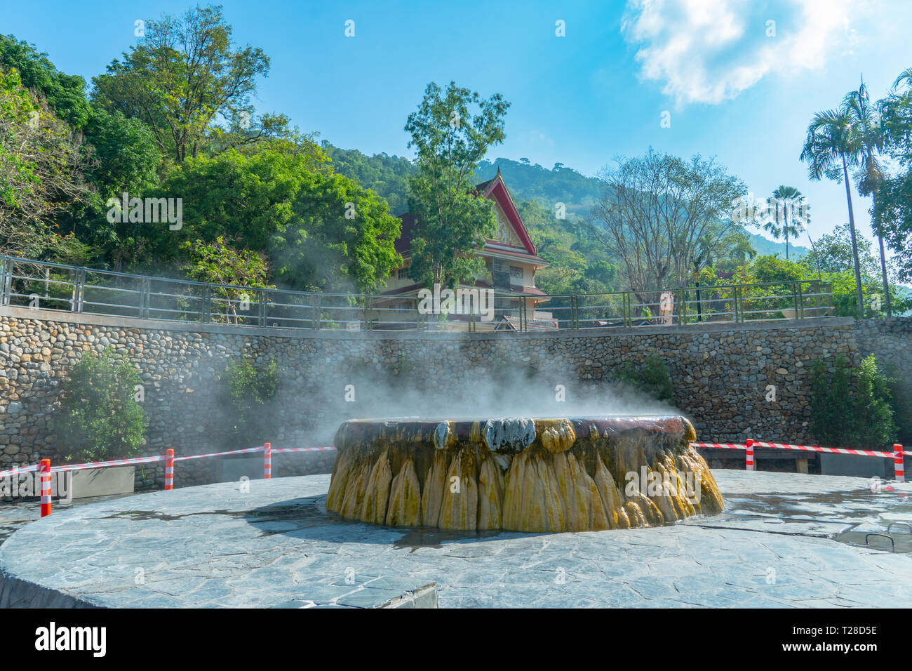 the main hot spring at Ranong mineral hot spring Ranong hot spring ...