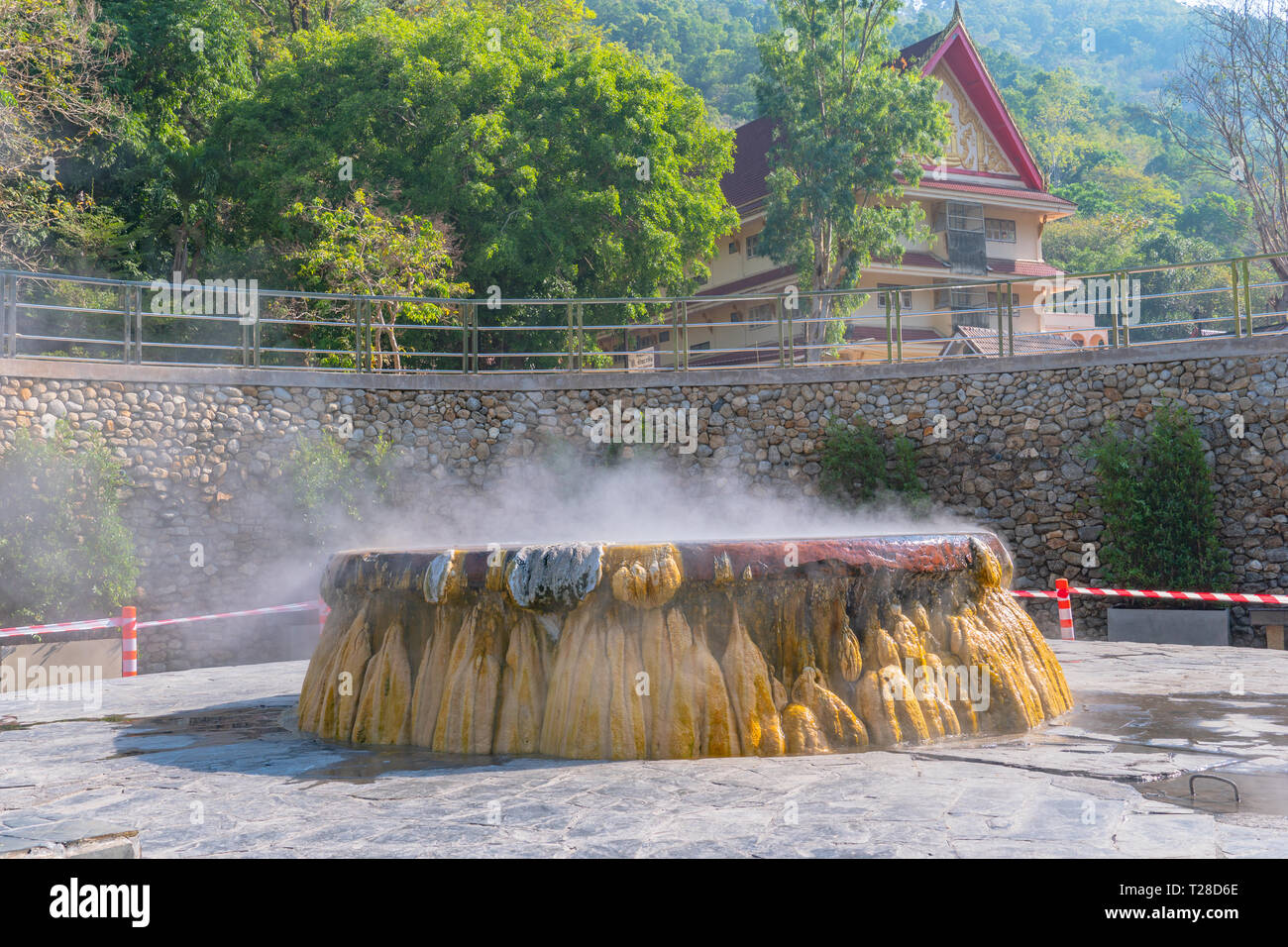 the main hot spring at Ranong mineral hot spring Ranong hot spring ...