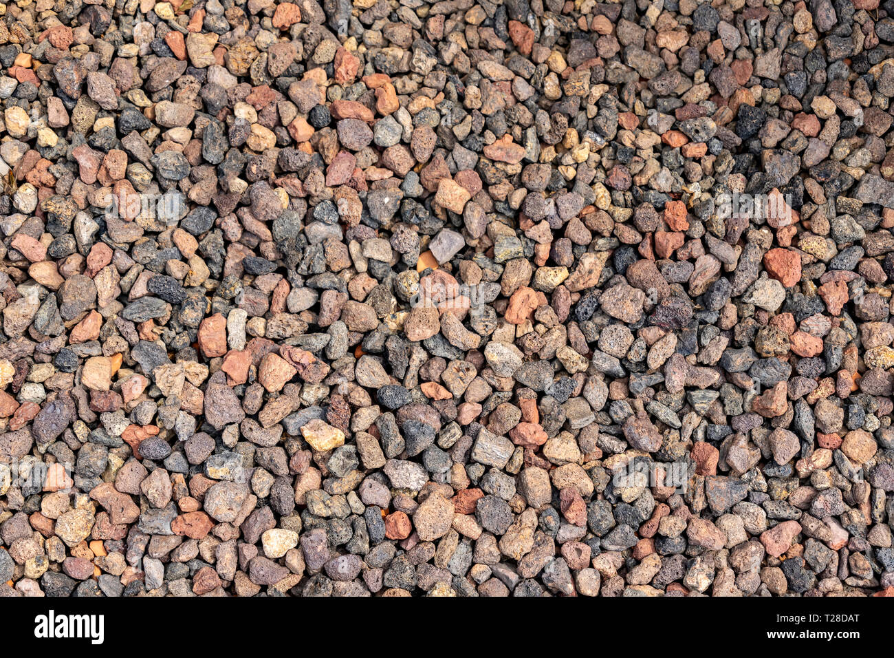 The surface of the multi-colored stones of the various forms Stock ...