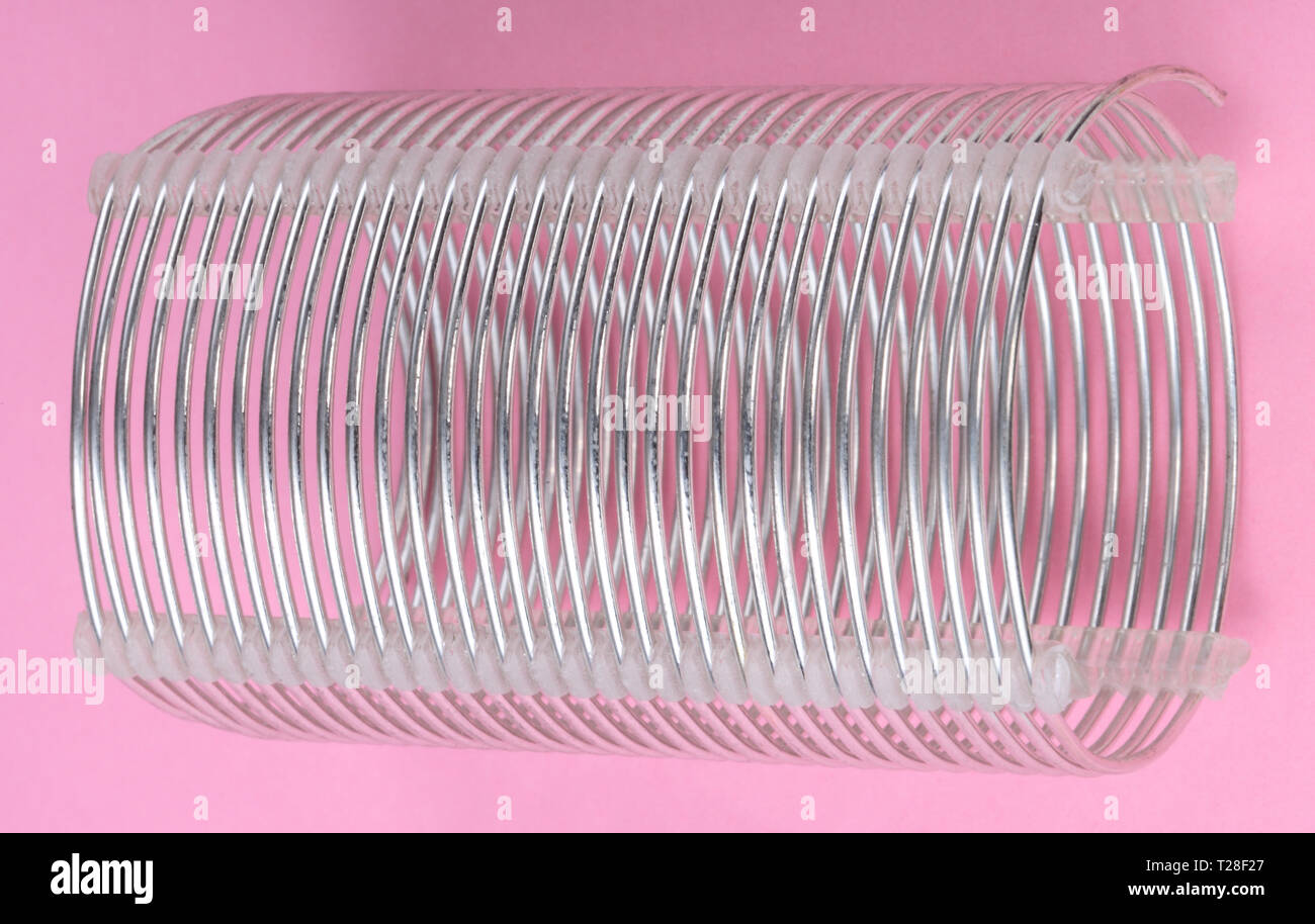 radio coil on pink background Stock Photo - Alamy