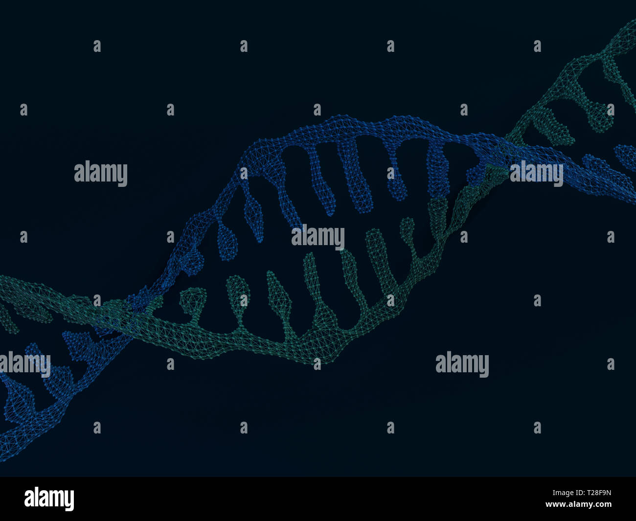 DNA chain. Abstract scientific background. Beautiful illustraion ...