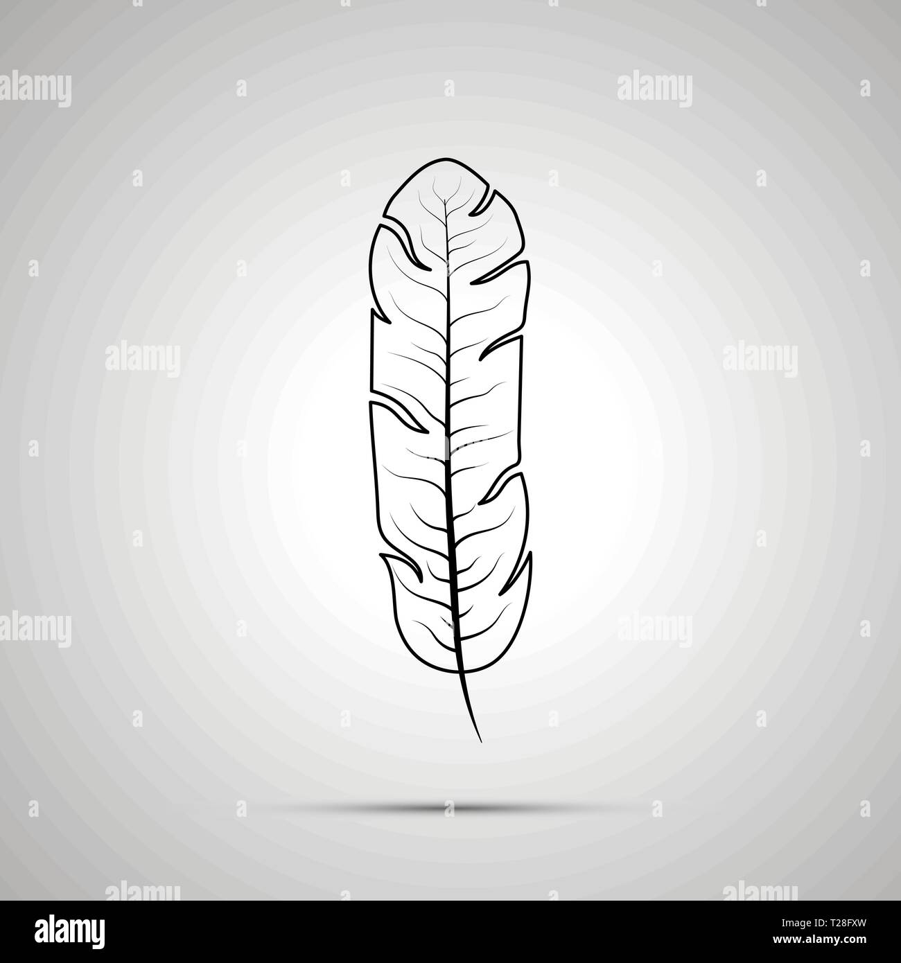 Detailed feather design Stock Vector Images - Alamy