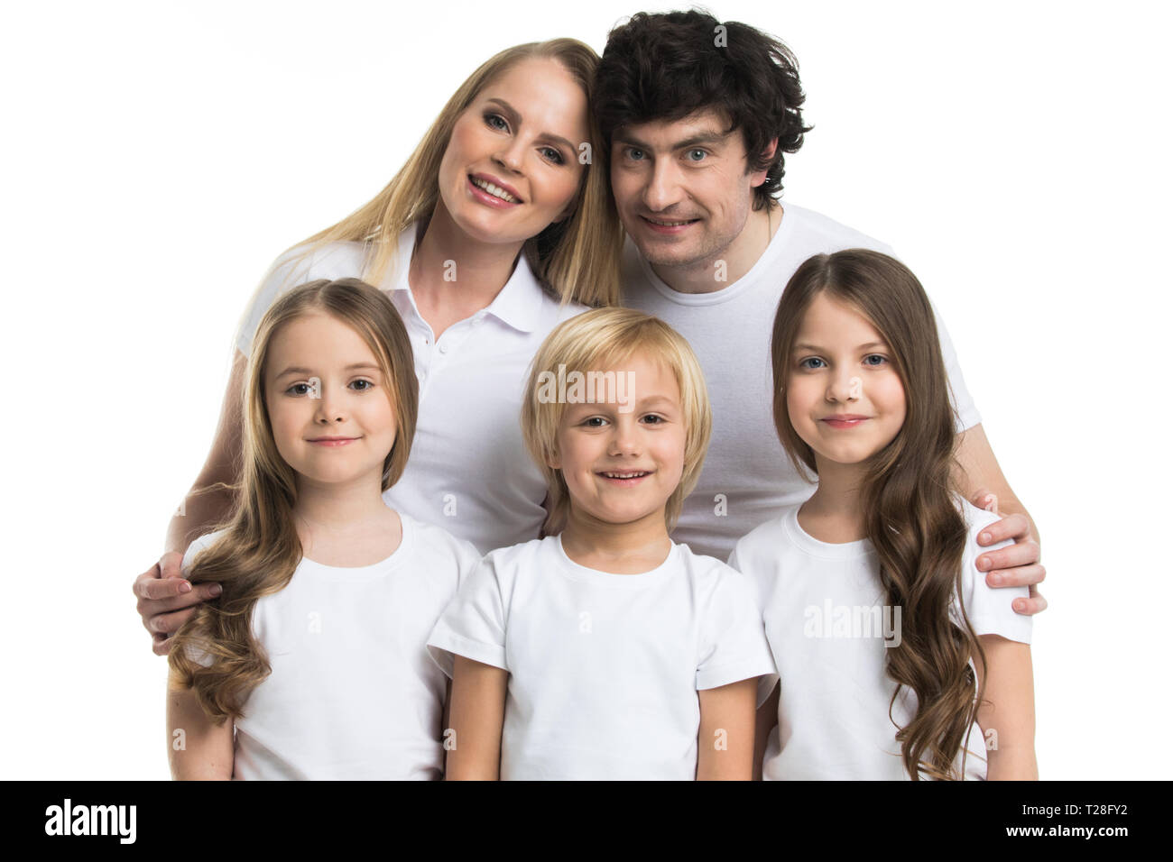 Big family three children hi-res stock photography and images - Alamy