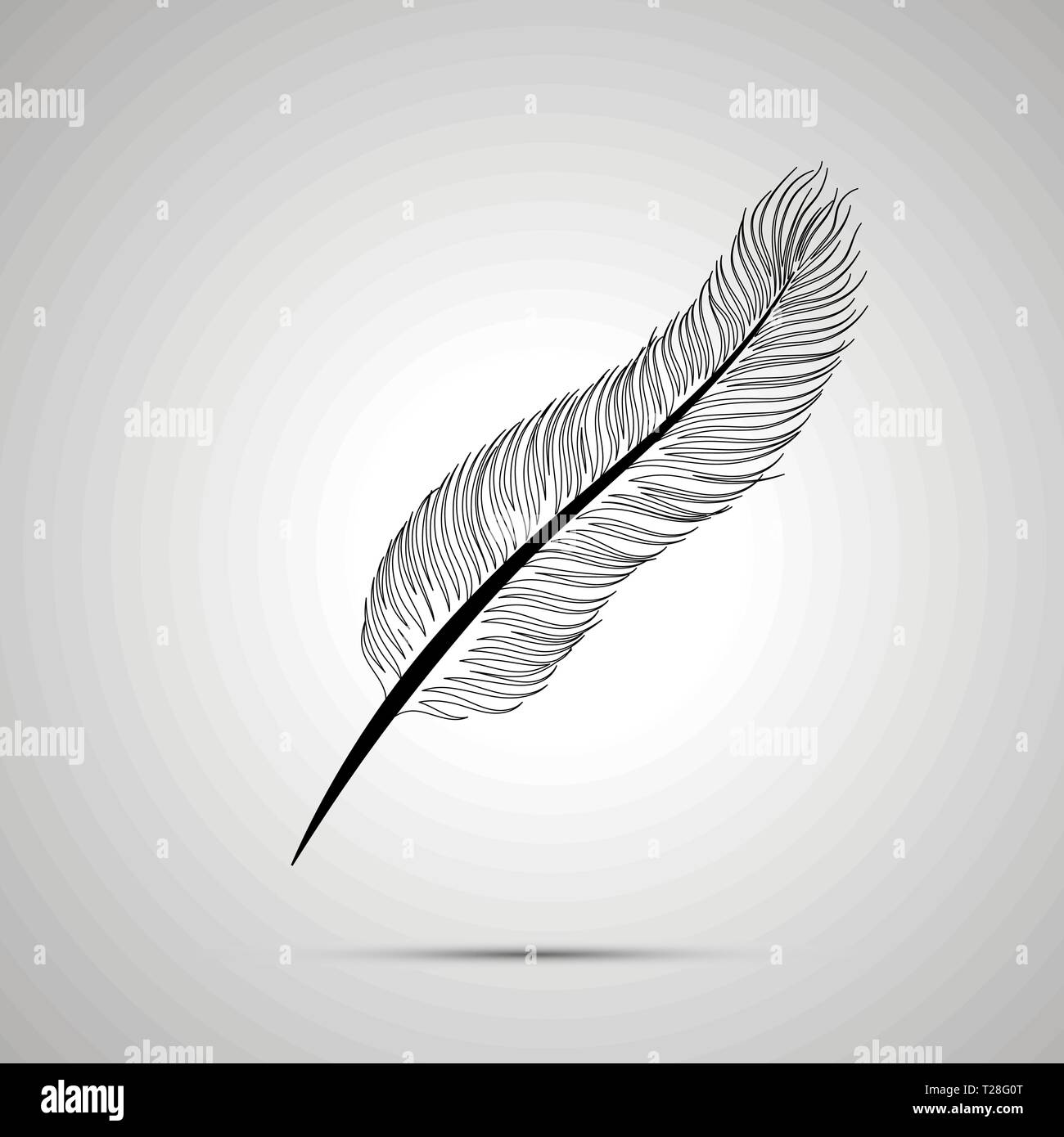 Simple Feather Outline
