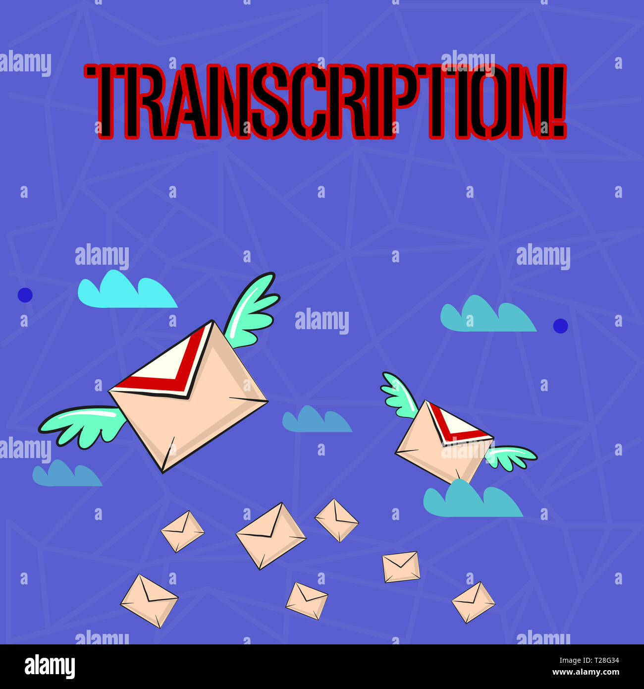 Writing note showing Transcription. Business concept for Written or ...