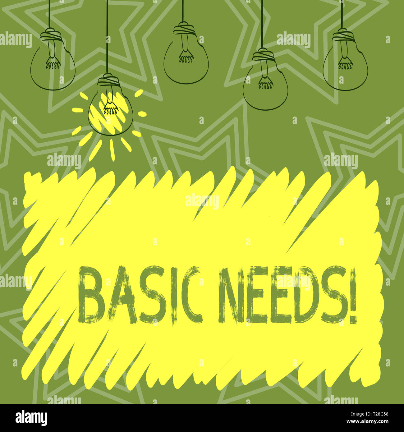 Handwriting text writing Basic Needs. Conceptual photo measurement of ...