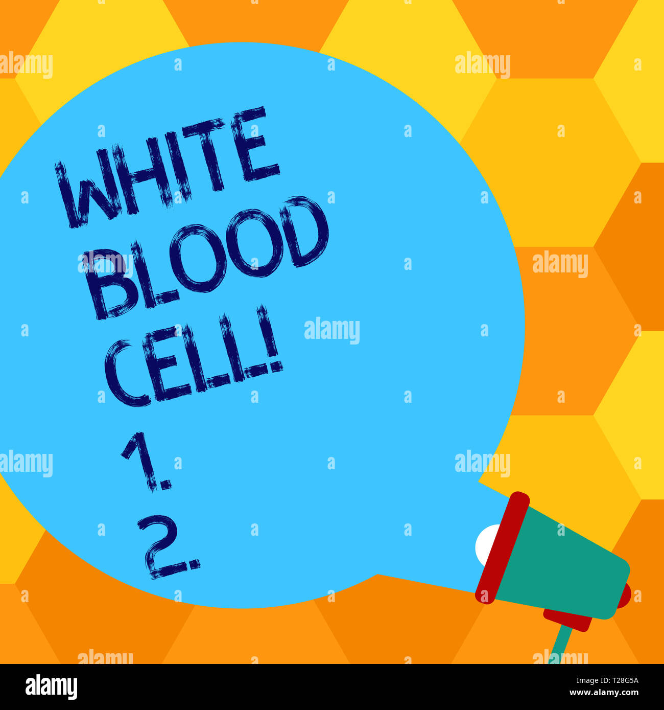 Handwriting text writing White Blood Cell. Conceptual photo Leucocytes ...