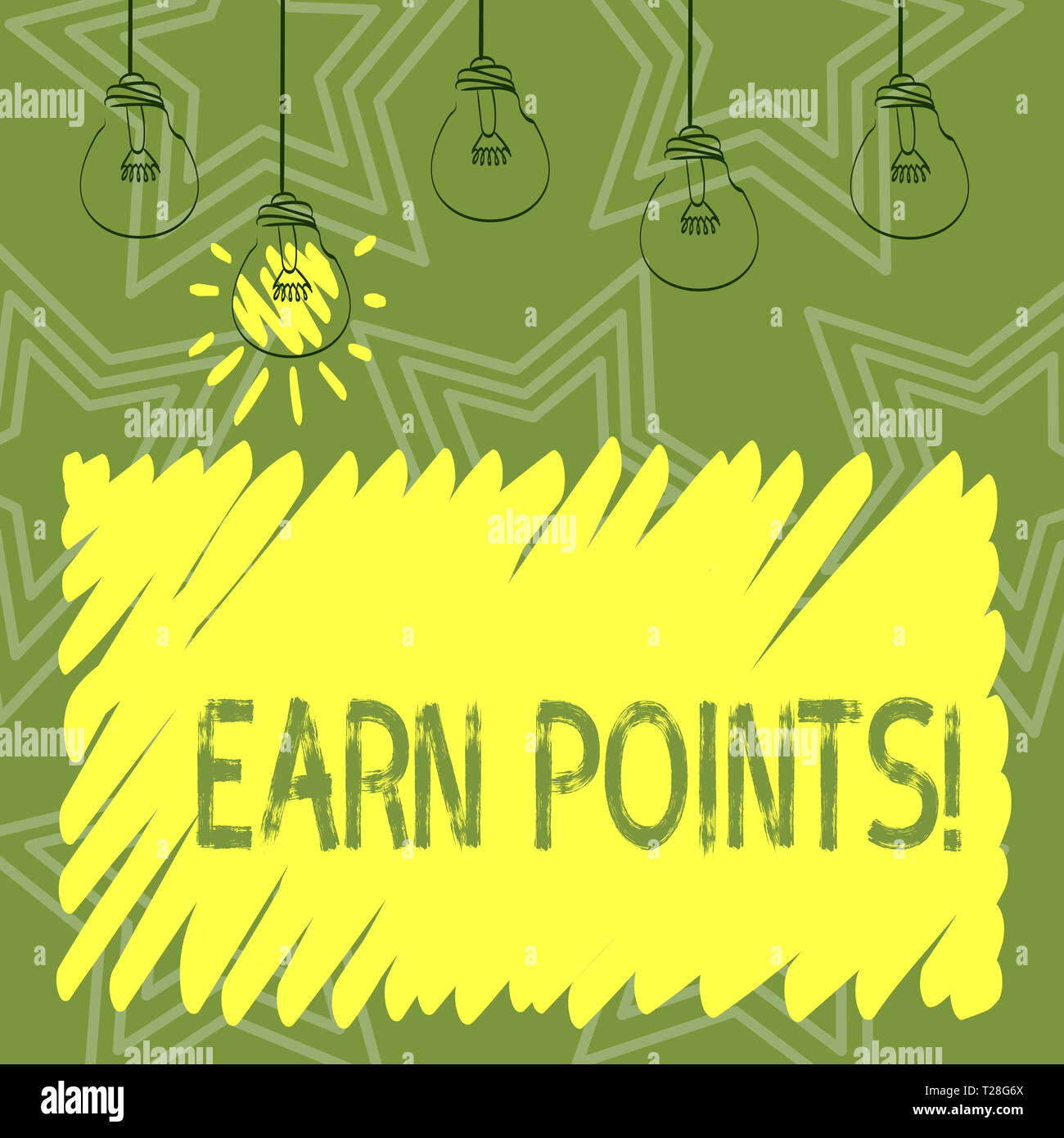 Handwriting text writing Earn Points. Conceptual photo collecting big ...