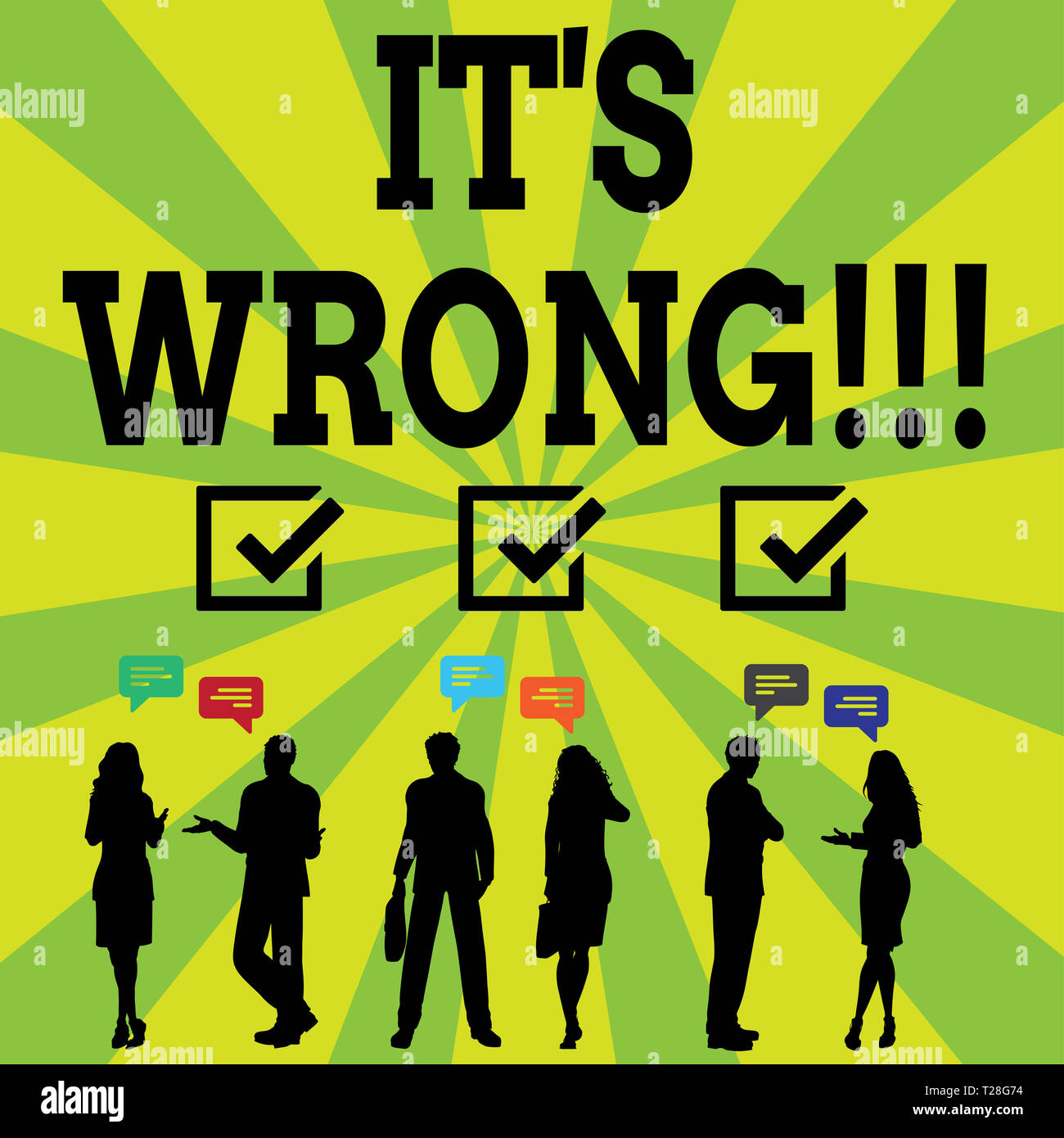 Handwriting text writing It S Wrong. Conceptual photo have made mistake ...