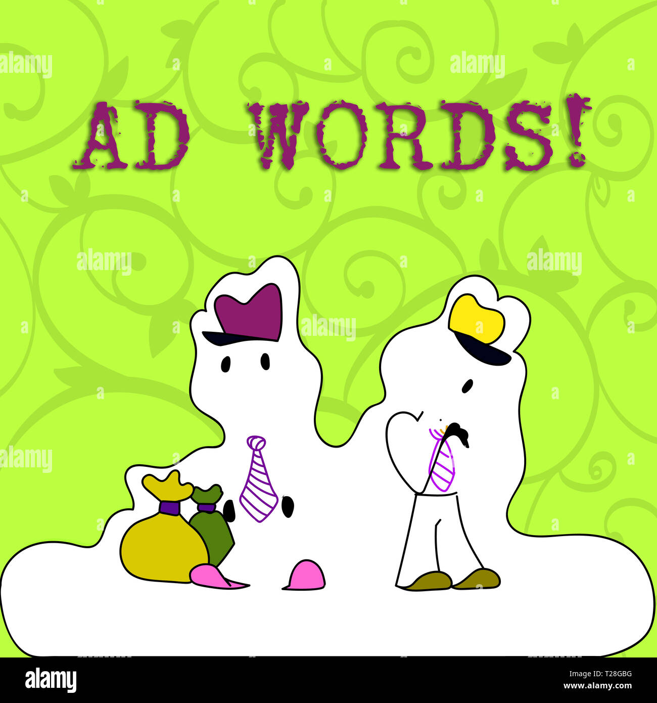 Conceptual hand writing showing Ad Words. Concept meaning Advertising a ...