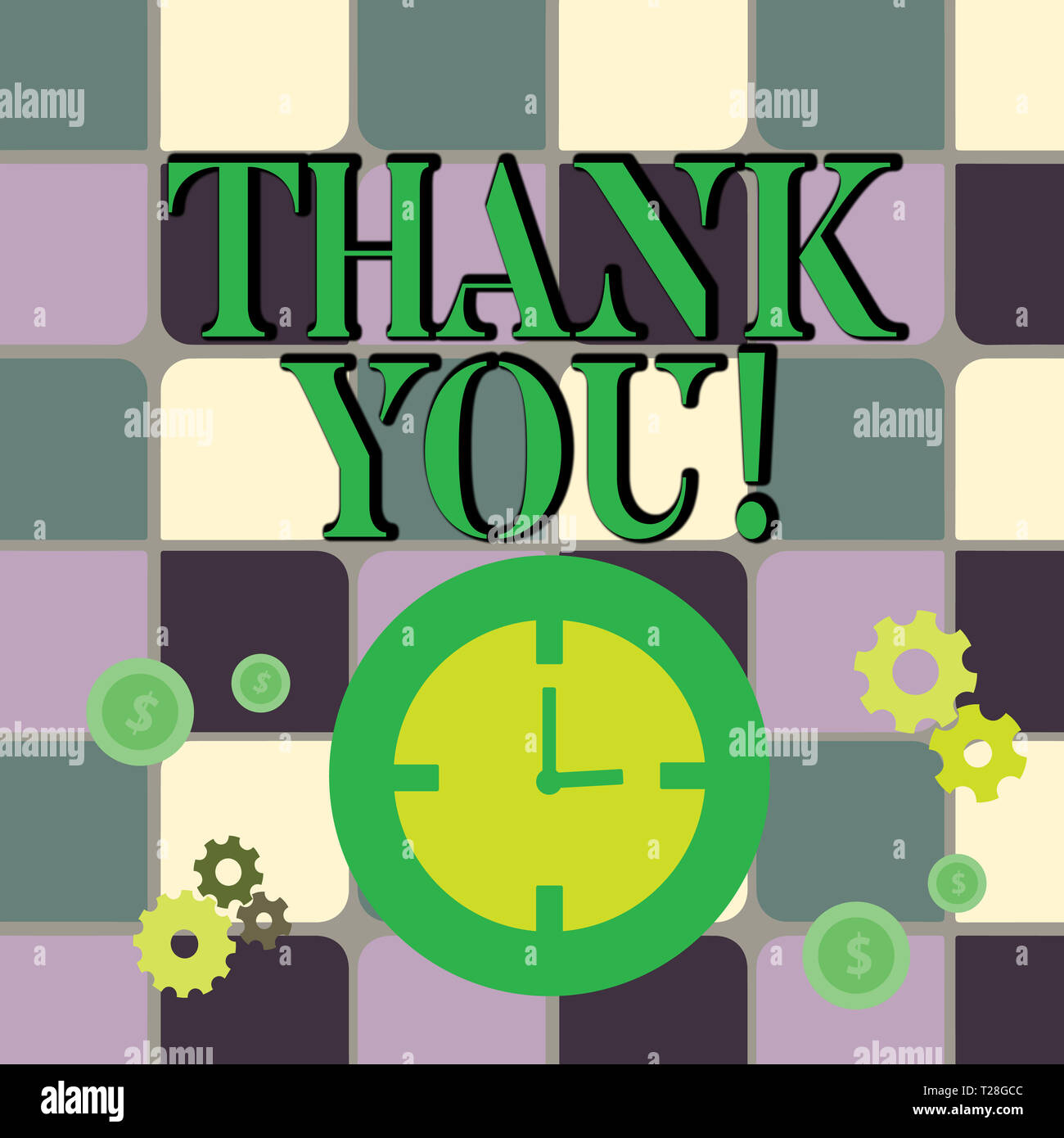 Writing note showing Thank You. Business concept for polite expression ...