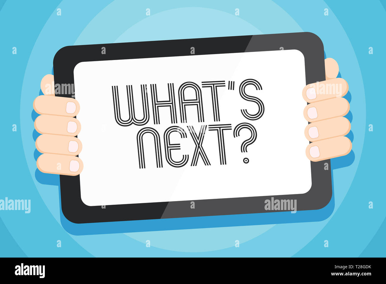 Text sign showing What S Next Question. Business photo showcasing ...