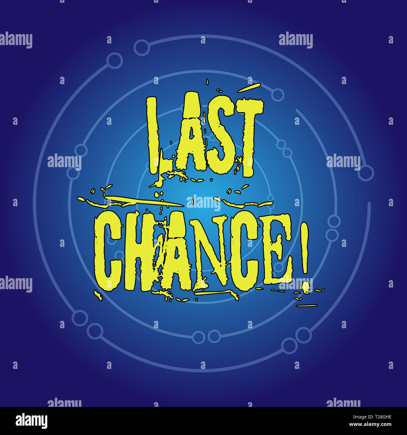 Writing note showing Last Chance. Business concept for final ...