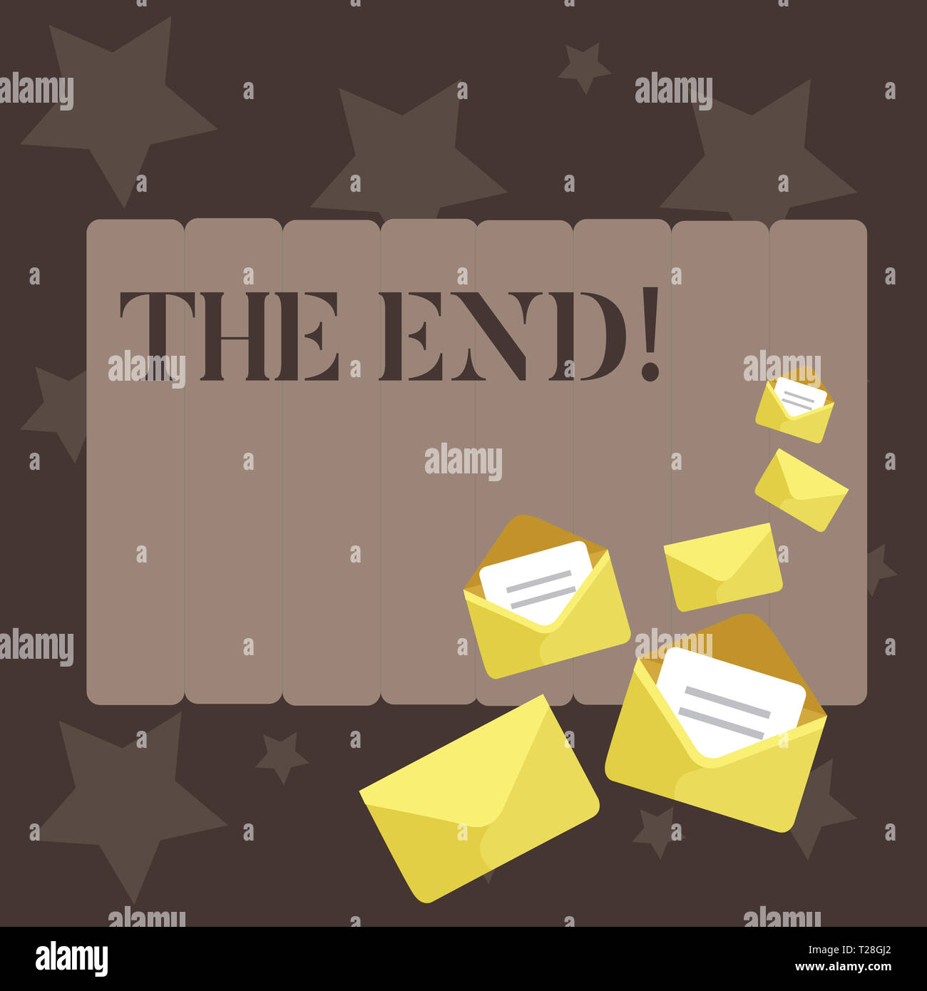 Conceptual hand writing showing The End. Concept meaning Conclusion of ...