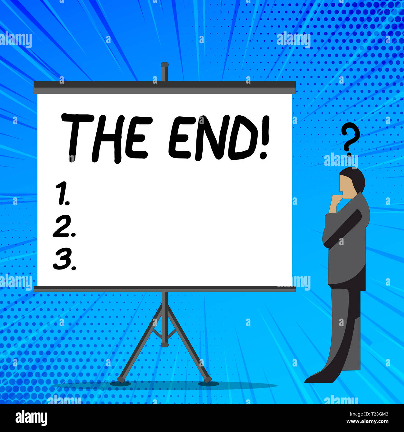 Word writing text The End. Business photo showcasing Conclusion of time ...