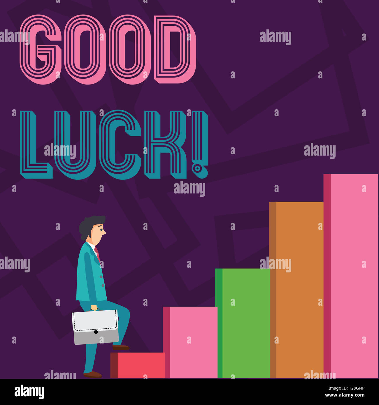 Conceptual hand writing showing Good Luck. Concept meaning used ...