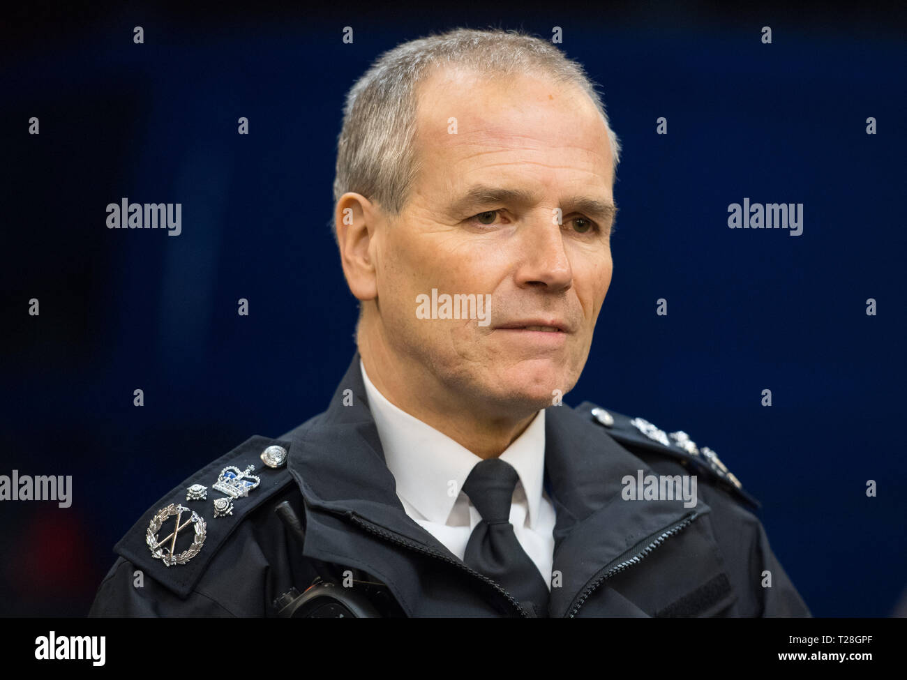 Metropolitan Police Deputy Commissioner Steve House speaks to the media ...