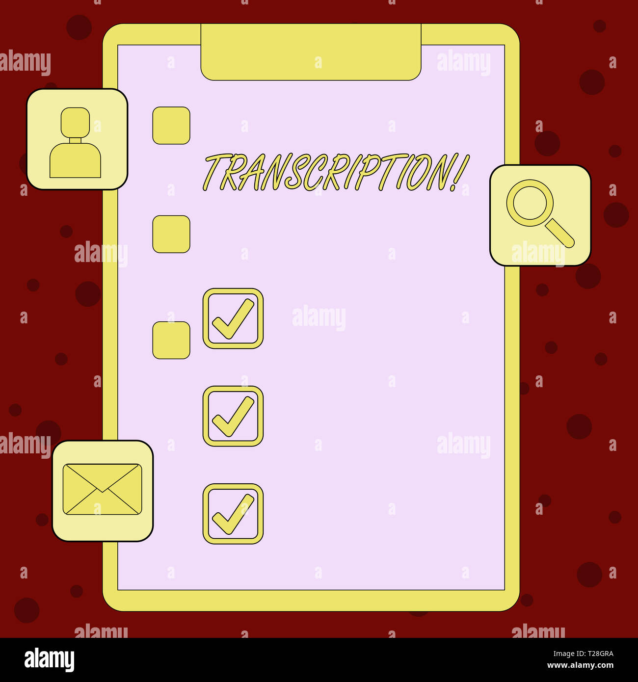 Handwriting text Transcription. Conceptual photo Written or printed ...