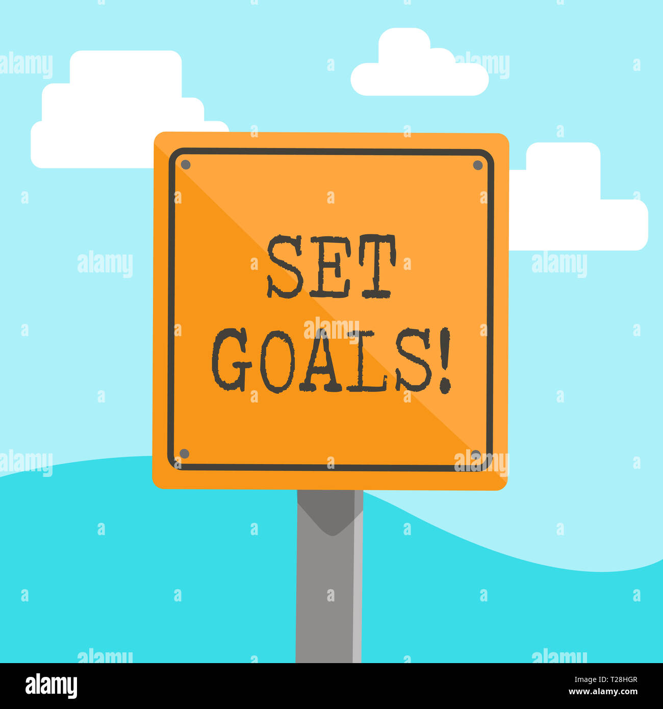 Word writing text Set Goals. Business photo showcasing process of ...
