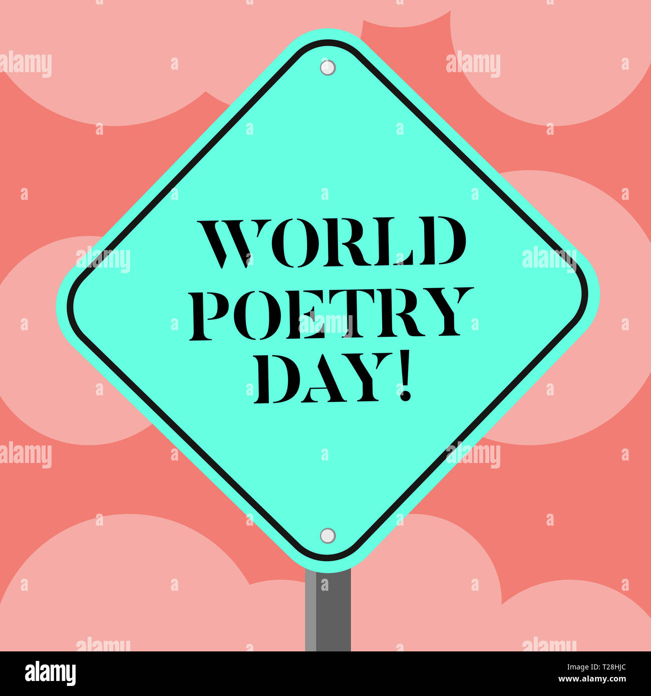 Writing note showing World Poetry Day. Business concept for Worldwide ...