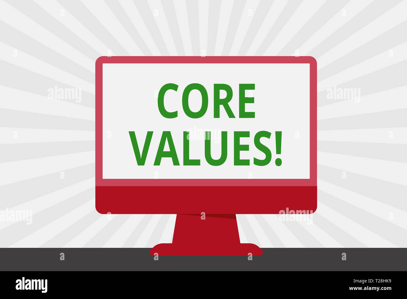 Handwriting text Core Values. Conceptual photo principle that ...