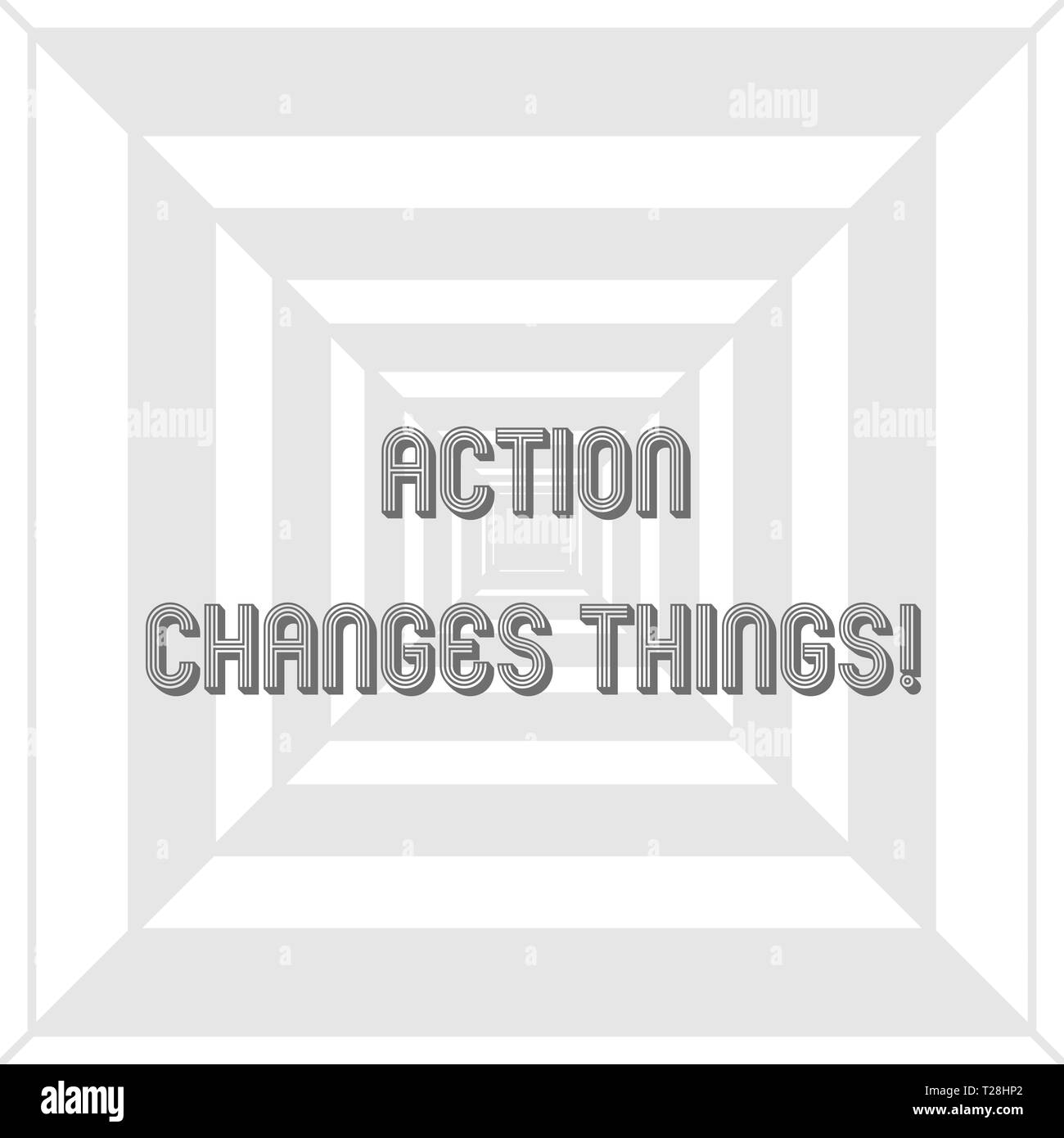 Act action changes things Black and White Stock Photos & Images - Alamy