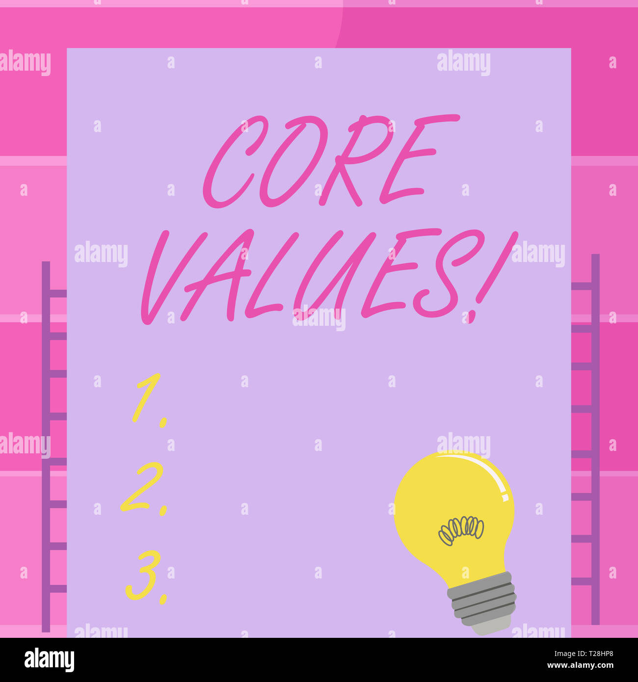 Handwriting text writing Core Values. Conceptual photo principle that ...